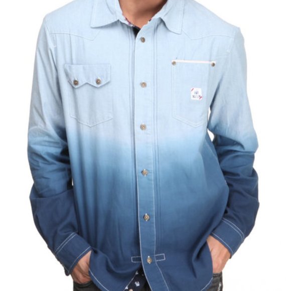 Parish Nation | Shirts | Parish Nation Ombre 0 Cotton Ls Shirt Sz Xl ...